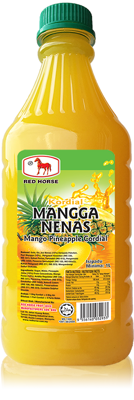 Red Horse brand Fruit Juice Cordials